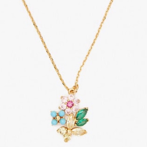 kate spade | Jewelry | 78 Kate Spade New Bloom Cluster Mini Pendant ...